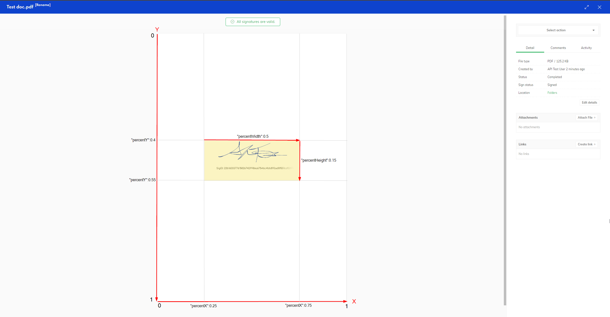 How to determine signature position How to determine signature position